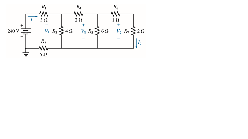 Solved For the ladder network in Fig: a. Find the current | Chegg.com