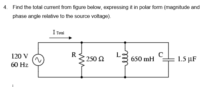 Solved 4. ﻿Find the total current from figure below, | Chegg.com