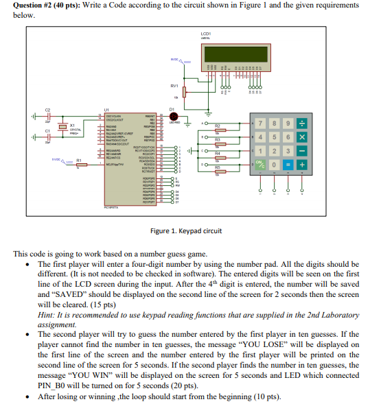 Solved Question #2 (40 pts): Write a Code according to the | Chegg.com