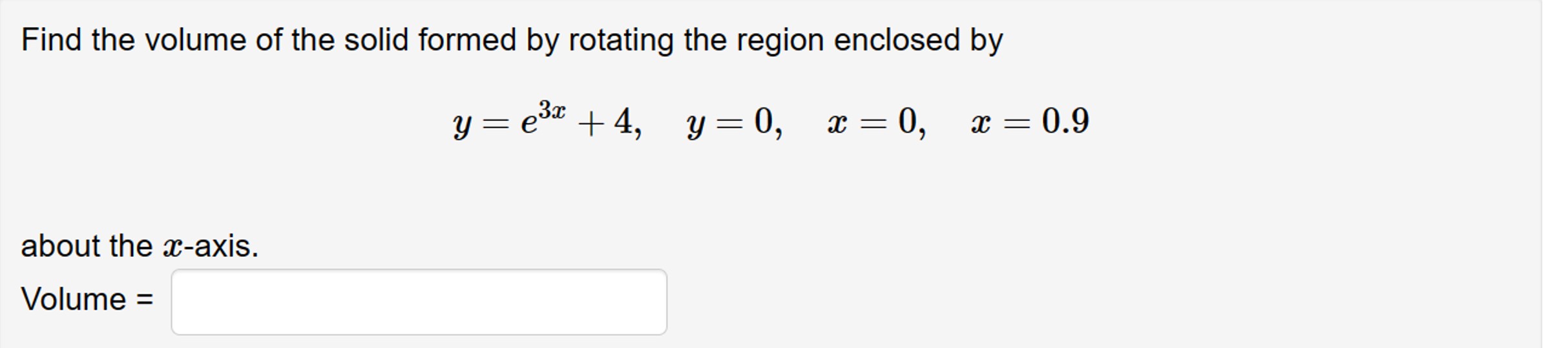 Solved Volume Integration: Find the volume of the solid | Chegg.com
