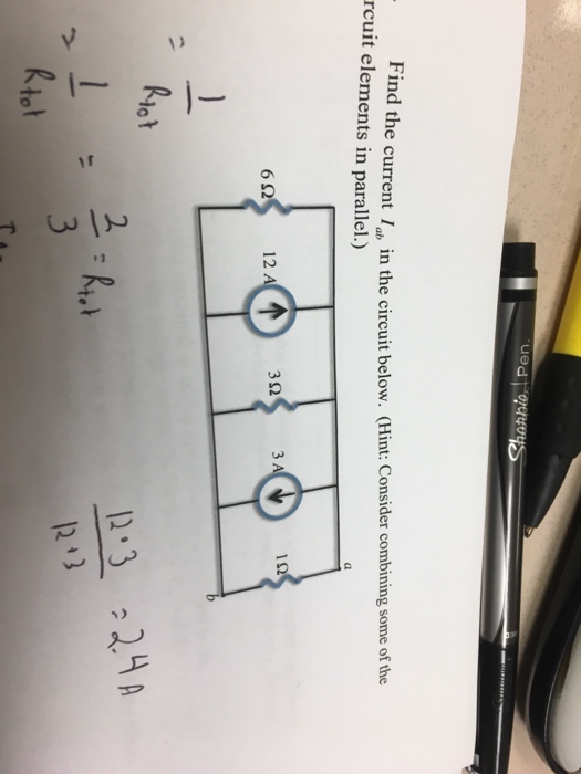 Solved Find the current I_ ab in the circuit below. | Chegg.com