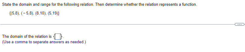 Solved State the domain and range for the following | Chegg.com