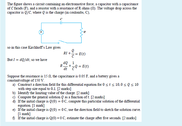 Solved The figure shows a circuit containing an | Chegg.com