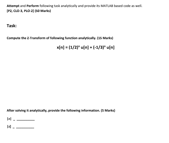 Solved Attempt and Perform following task analytically and | Chegg.com