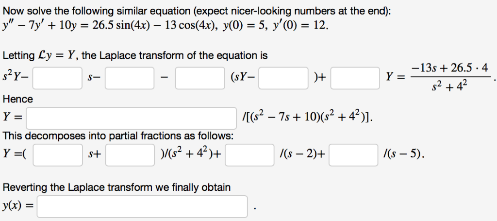 Solved Now solve the following similar equation (expect | Chegg.com