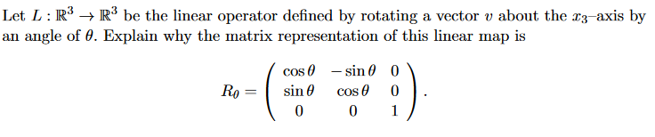Solved Let L: R3 R3 be the linear operator defined by | Chegg.com
