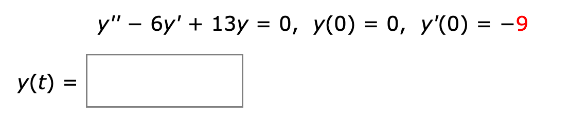 Solved Solve the following differential equation using | Chegg.com