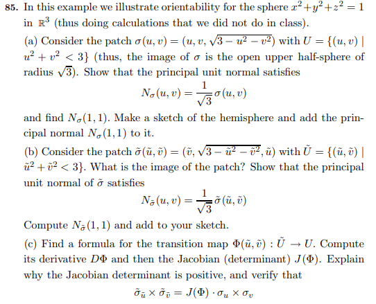 Solved 85. In this example we illustrate orientability for | Chegg.com