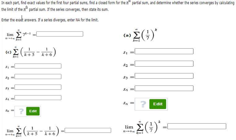 Solved In each part, find exact values for the first four | Chegg.com