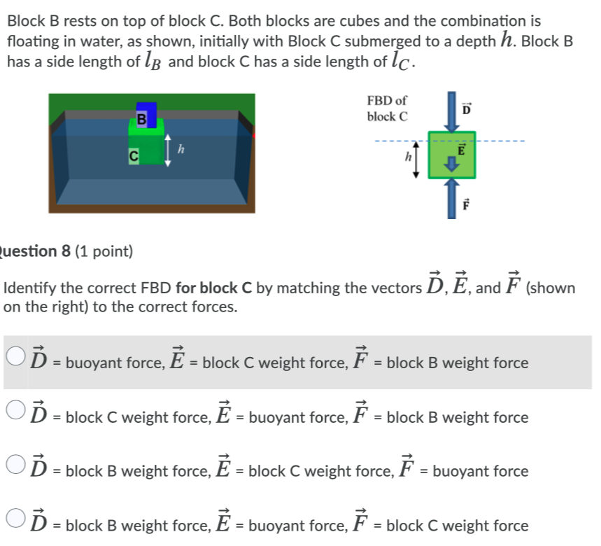Solved Block B rests on top of block C. Both blocks are | Chegg.com