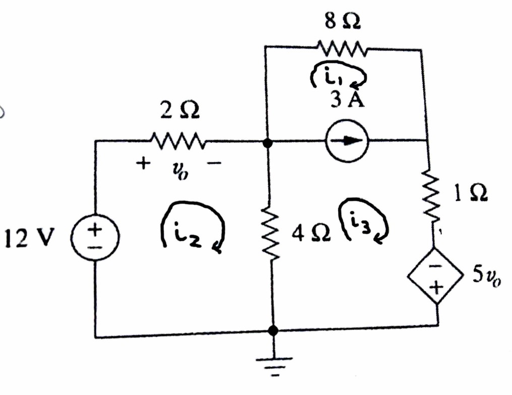 Solved Use mesh current analysis and solve using cramer's | Chegg.com