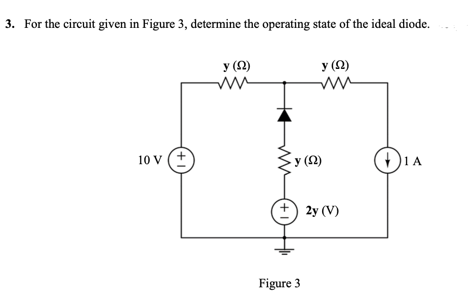 Solved For the circuit given in Figure 3, determine the | Chegg.com