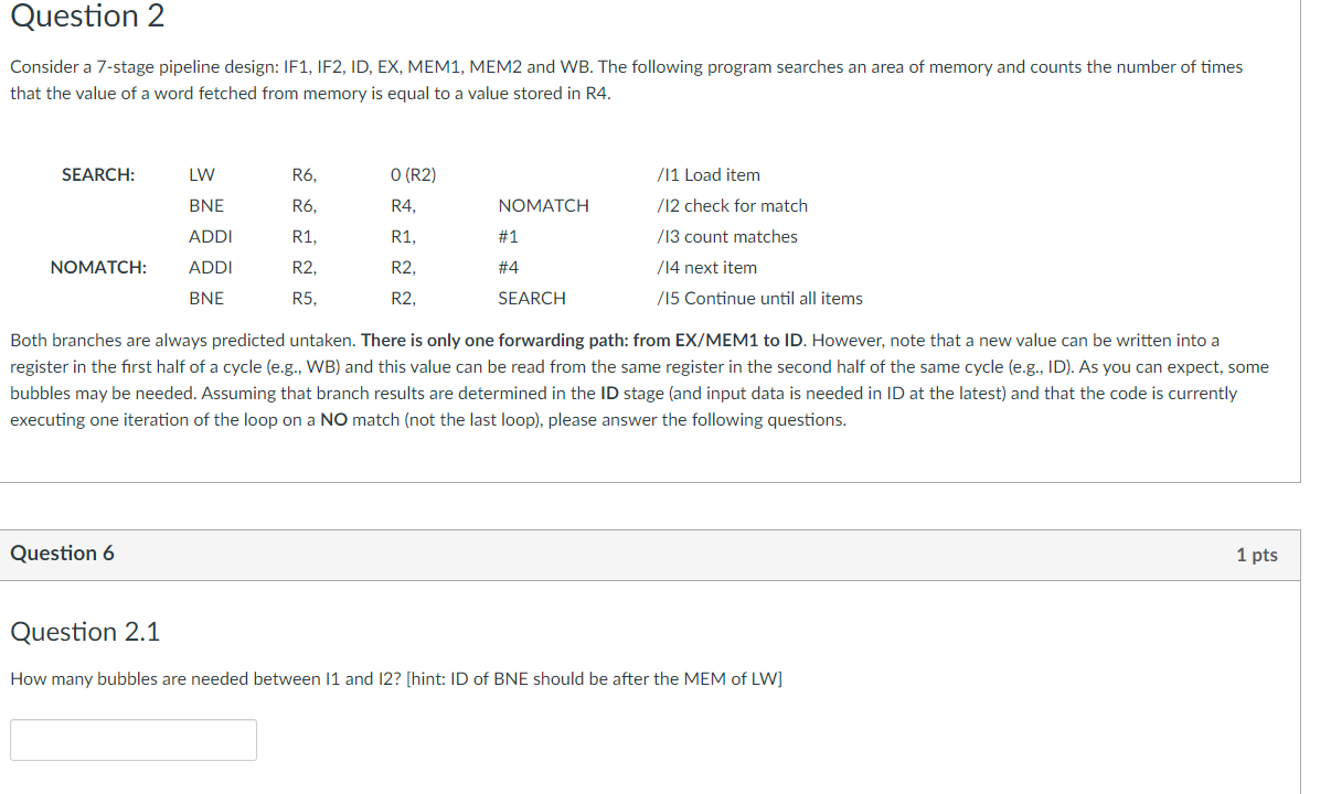 Consider a 7-stage pipeline design: IF1, IF2, ID, EX, | Chegg.com