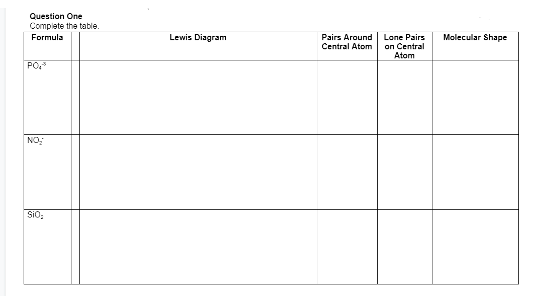 Solved Question One | Chegg.com
