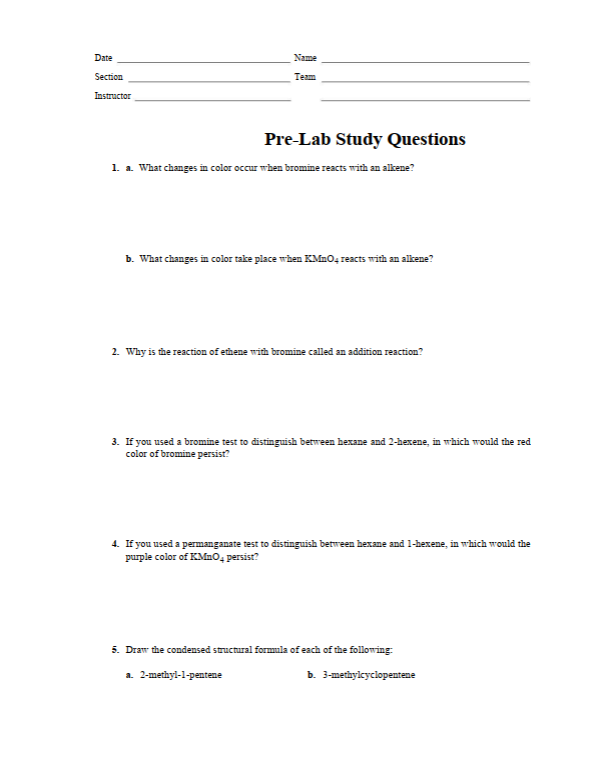 Solved Date Name Section Team Instructor Pre-Lab Study | Chegg.com Solved Date Name Section Team Instructor Pre-Lab Study | Chegg.com