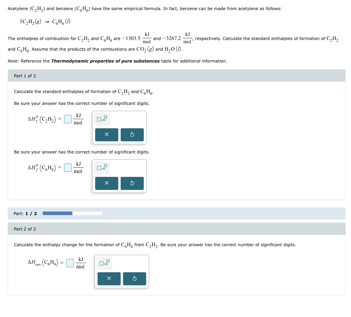 Solved Acetylene (C_(2)H_(2)) ﻿and benzene (C_(6)H_(6)) | Chegg.com