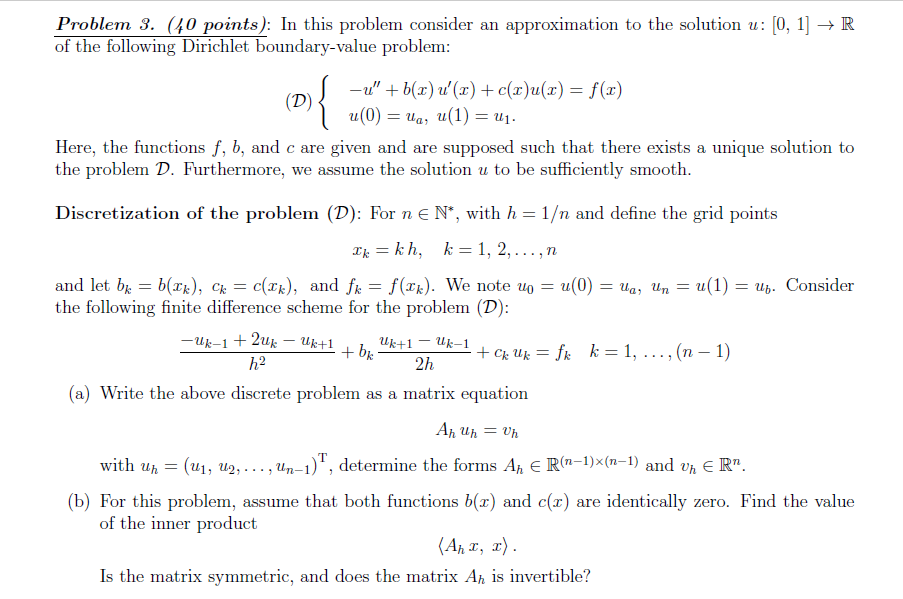 Solved It's for Numerical Solution of Differential | Chegg.com