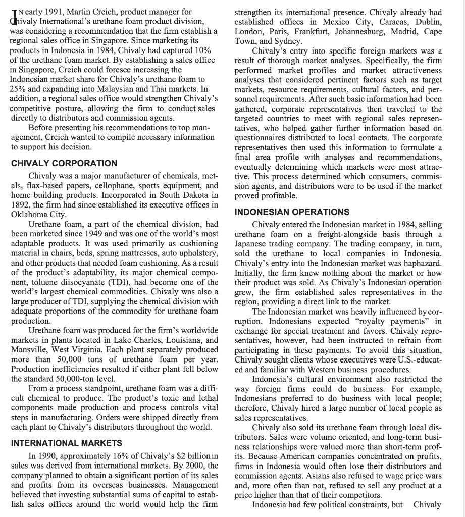 Solved problem definition, alternatives, solution +analysis | Chegg.com