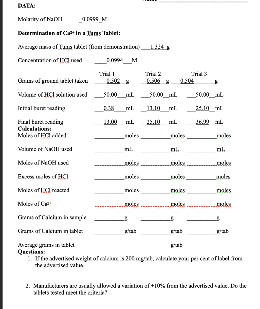 Solved CaCO3(aq) + 2HCl (aq) + CaCl2 (aq) + H2O + CO2(g) and | Chegg.com