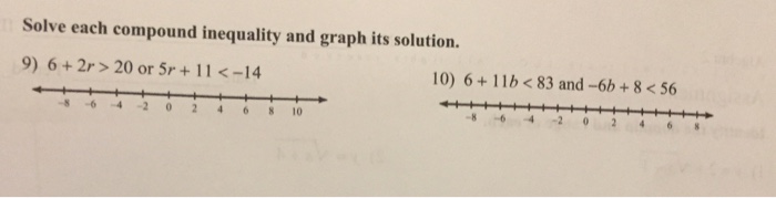Solved Solve each compound inequality and graph its | Chegg.com