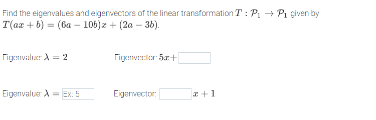 Solved Find the eigenvalues and eigenvectors of the linear | Chegg.com