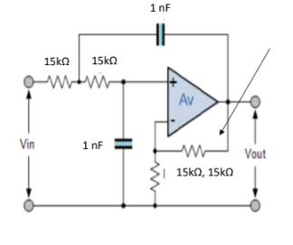 Solved 1) Given the circuit below: (a) Calculate the Av | Chegg.com