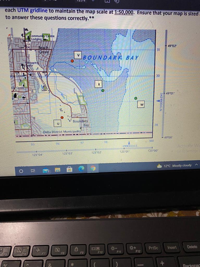 Solved 23) Examine the 1:50,000 scale Topographic Map 3. The | Chegg.com