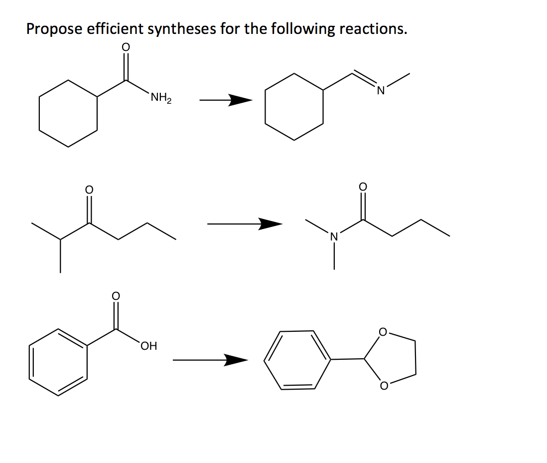 Solved Propose efficient syntheses for the following | Chegg.com Solved Propose efficient syntheses for the following | Chegg.com
