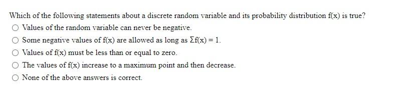 Solved Which of the following statements about a discrete | Chegg.com