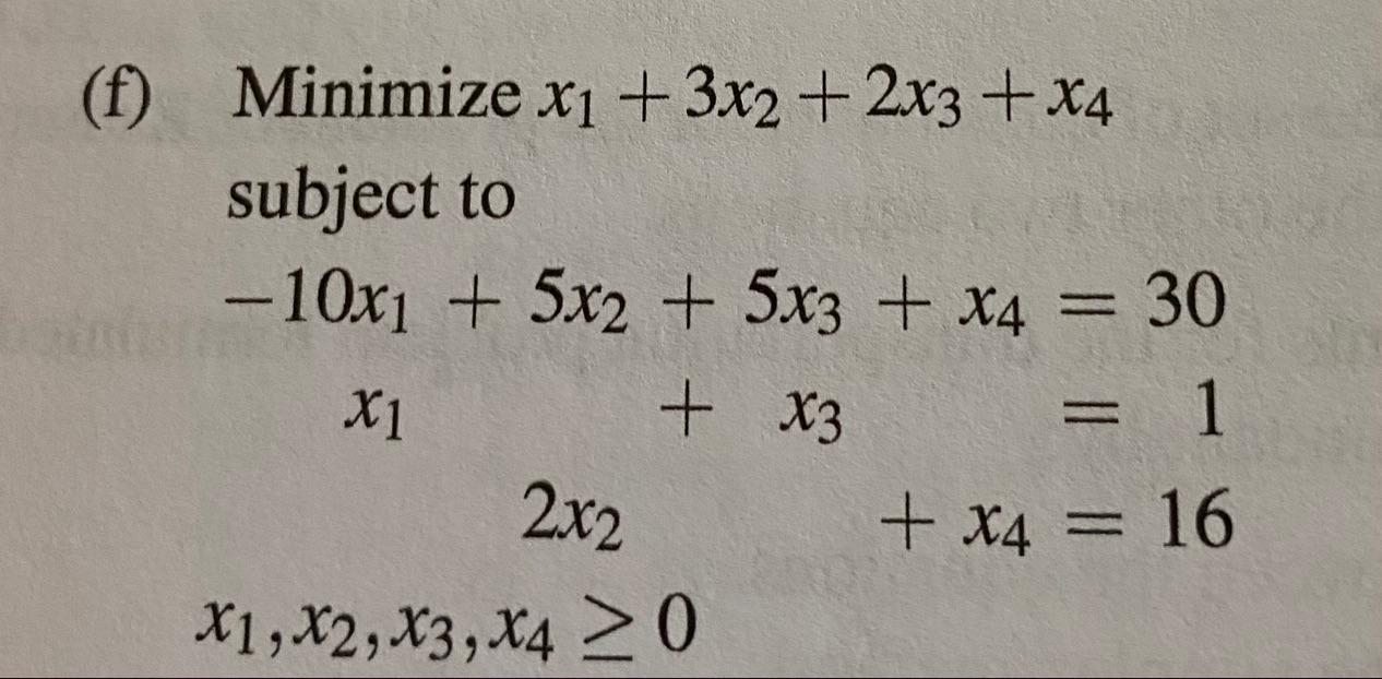 Solved Solve The Lpp Using The Simplex Algorithm Solve By 