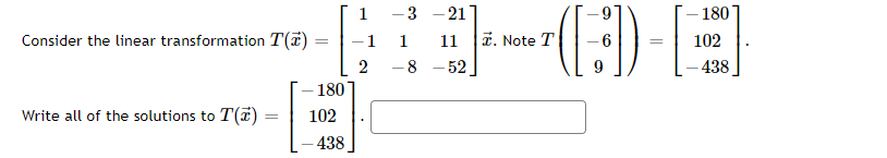 Solved Consider the linear transformation | Chegg.com
