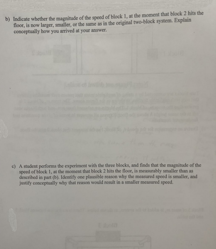 Solved Note: Figure not drawn to scale. Two blocks are | Chegg.com