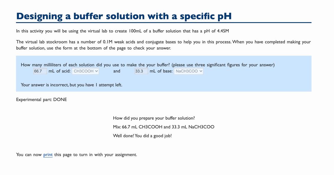 Solved Part A: Making a buffer solution from a weak acid and | Chegg.com