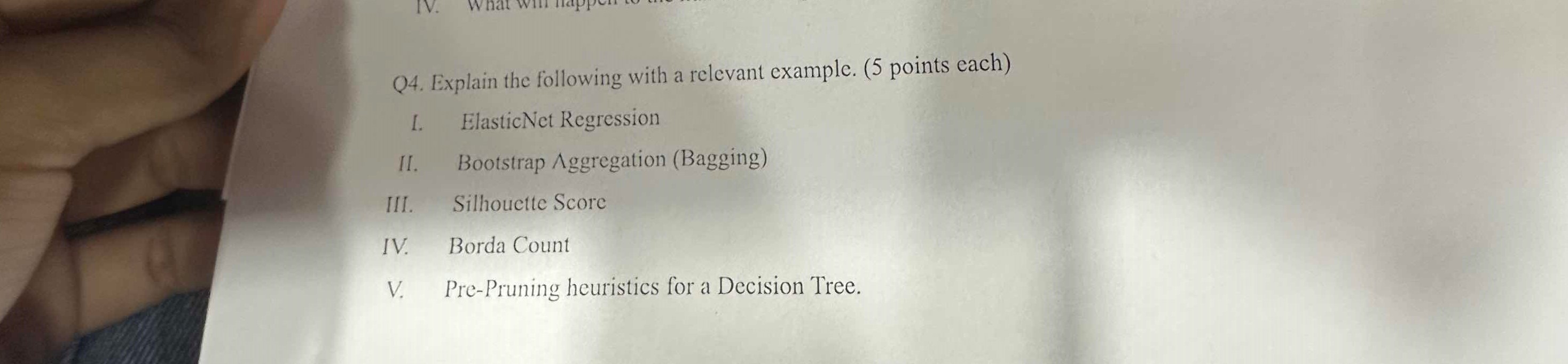 Solved Q4. ﻿Explain the following with a relevant example. | Chegg.com