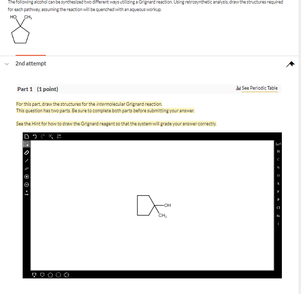 Solved The following al cohol can be synthesized two | Chegg.com
