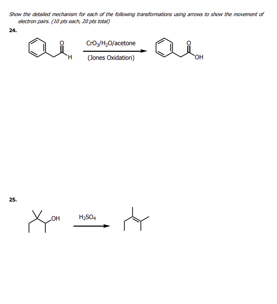 Solved Show the detailed mechanism for each of the following | Chegg.com