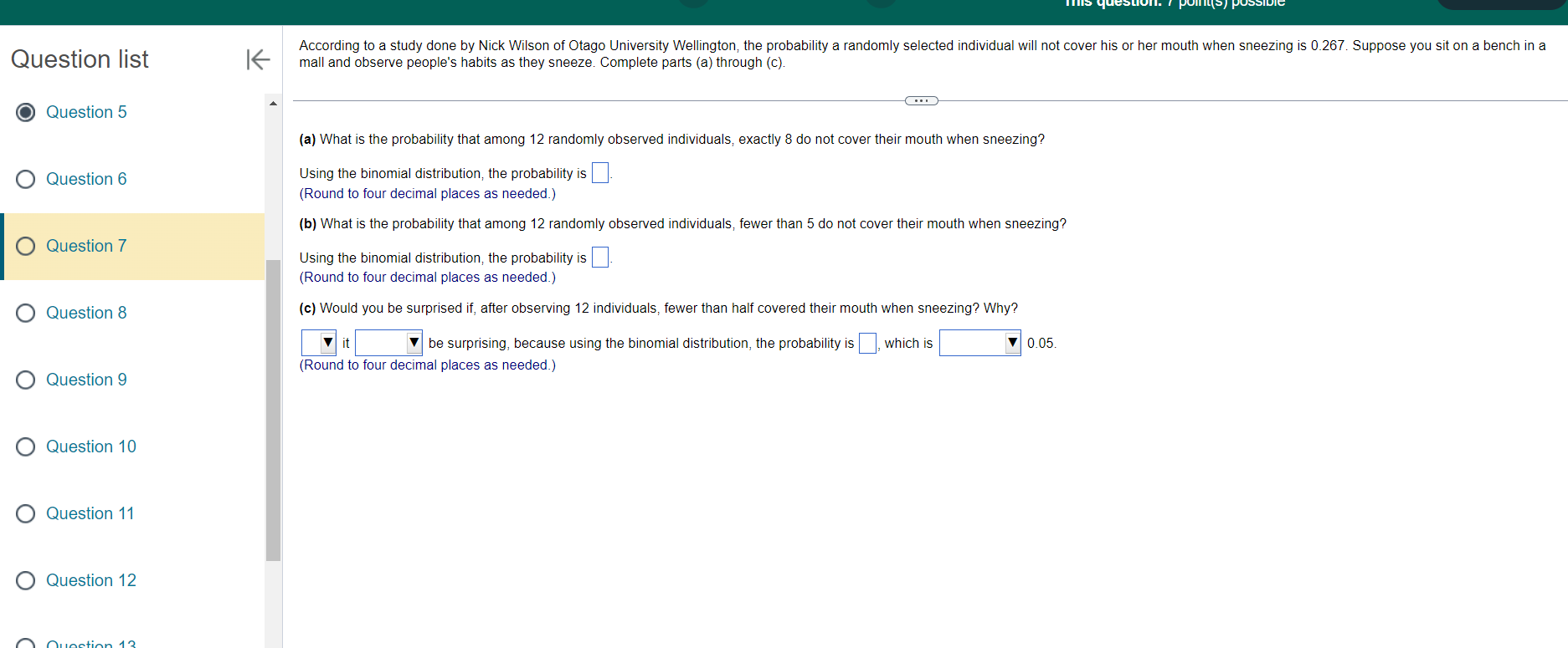 Solved Drop down box one is yes or no2. would, would not3. | Chegg.com