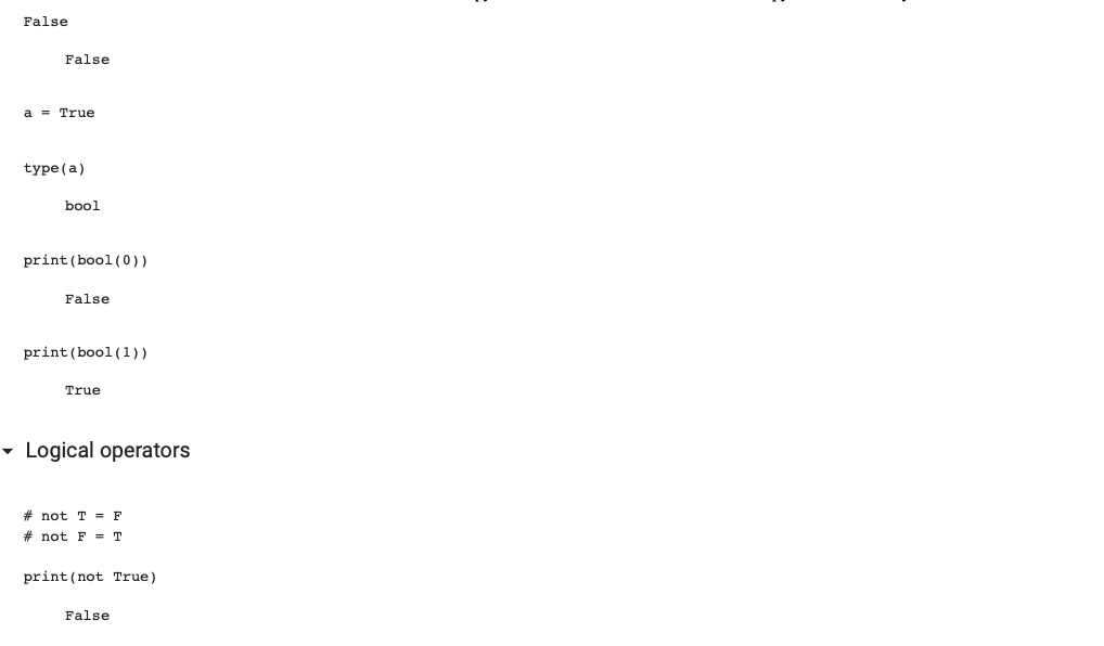 Solved False False a= True type (a) bool print (bool(0)) | Chegg.com