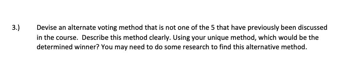 Other Than The Borda Count Method Plurality Or