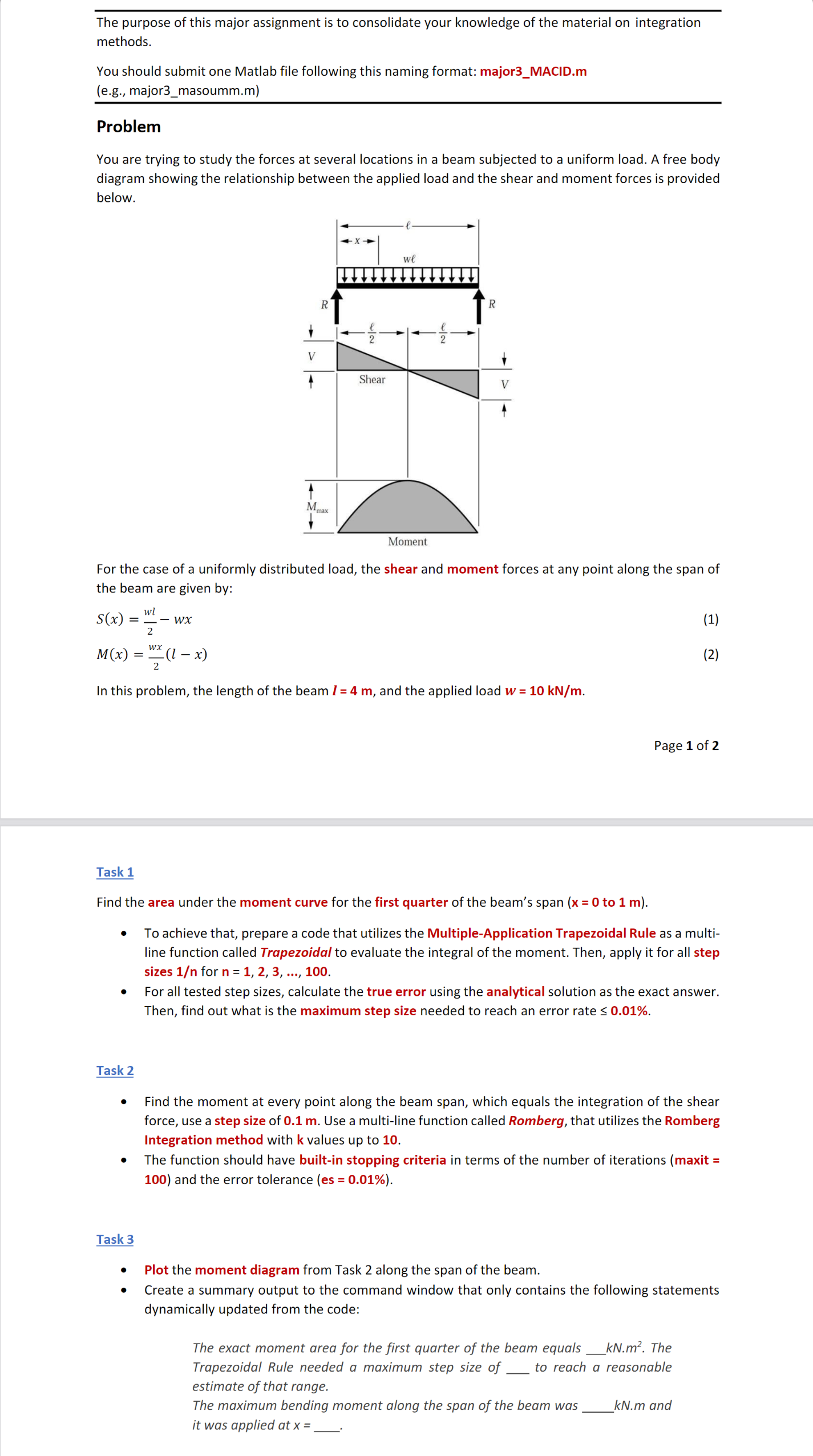 Solved Please use MATLAB. Provide the MATLAB code. This is a | Chegg.com