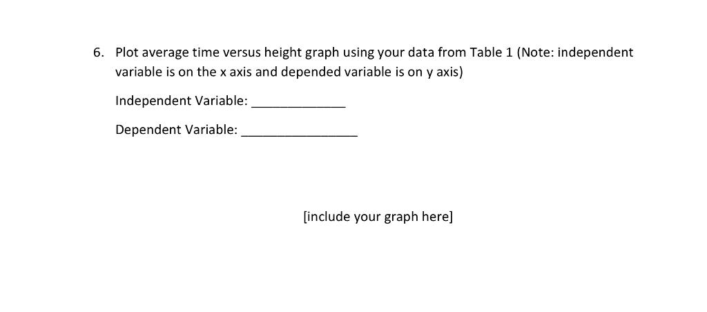 Solved In this experiment you will drop an object from | Chegg.com