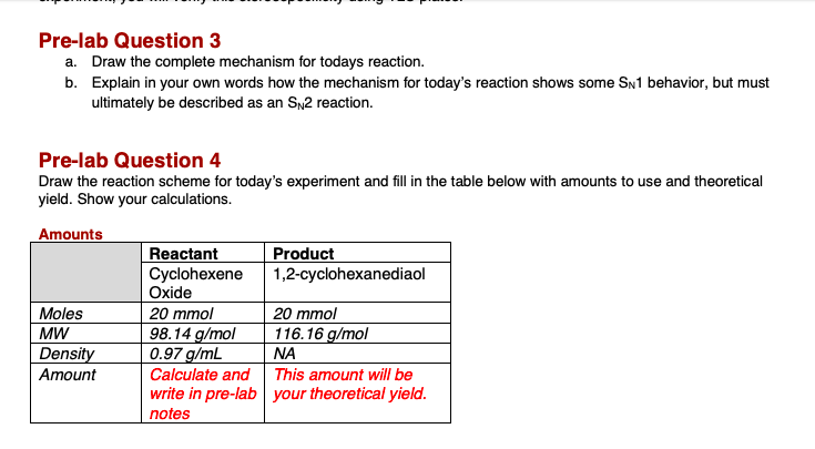 Solved Today's product: a 1,2 trans diol The reaction we | Chegg.com