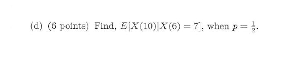 Solved 6. (25 points) Consider a branching process | Chegg.com