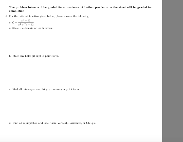 Solved The problem below will be graded for correctness. All | Chegg.com