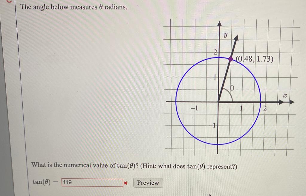 Solved The angle below measures 5.3 radians, and a circle is | Chegg.com