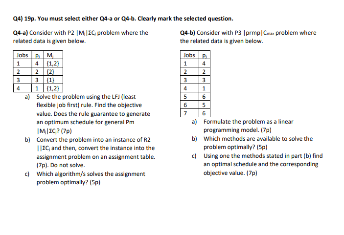 Solved Q4) 19p. ﻿You must select either Q4-a or Q4-b. | Chegg.com
