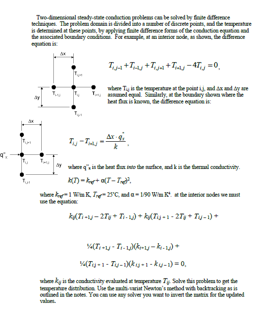 Two Dimensional Steady State Conduction Problems Can