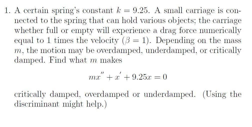 Solved Taking the apparatus from the previous problem, the | Chegg.com