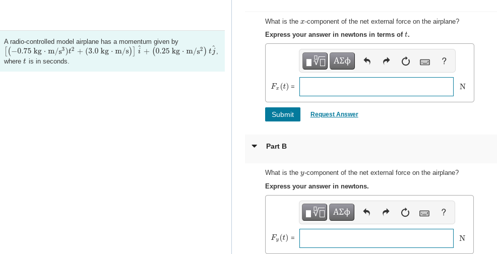 Solved What is the x-component of the net external force on | Chegg.com