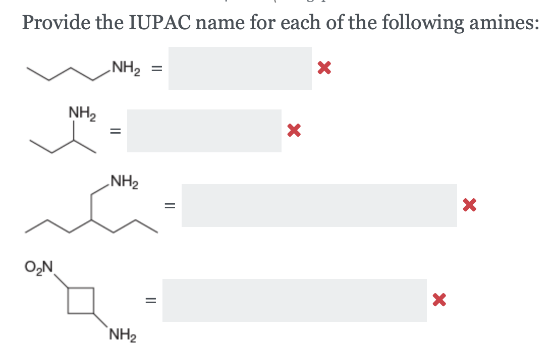 Solved Provide the IUPAC name for each of the following | Chegg.com